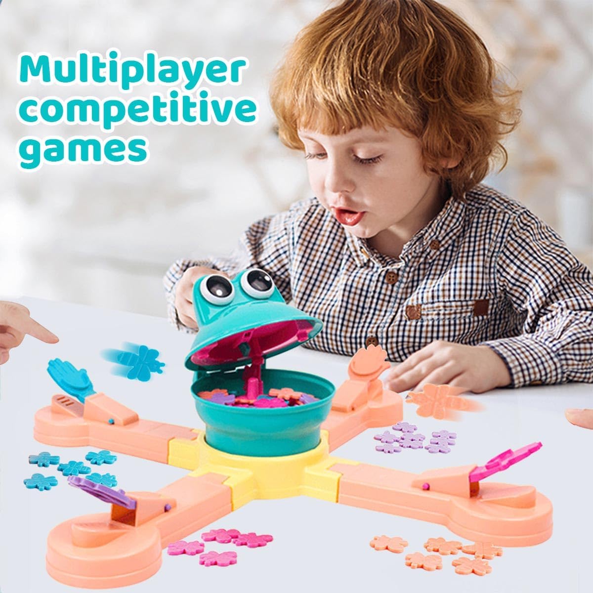 Frog Adventure Eating Bean Fun Projection Competition Game