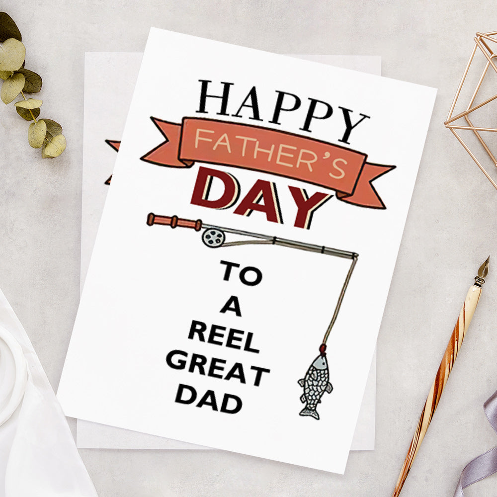 Reel Great Dad Fishing Card Father's Day Gifts