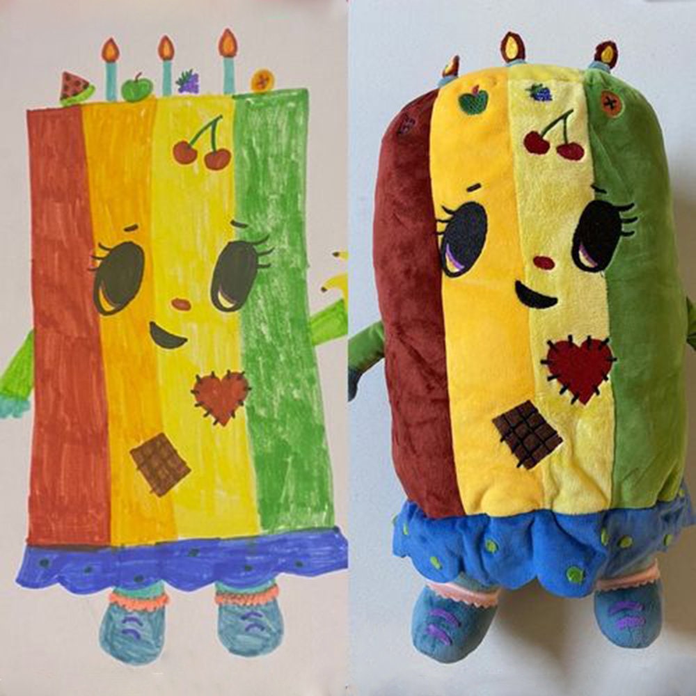 Turn Drawings into Personalized Plushies Custom Photo-to-Plush Replica