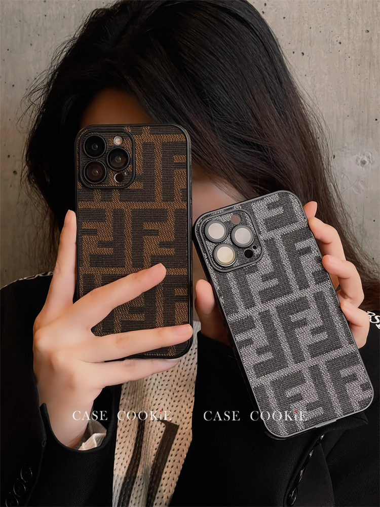 Fendi iPhone Case Brown-QB241650-casefeely Fendi iPhone Case Brown-QB241650-casefeely