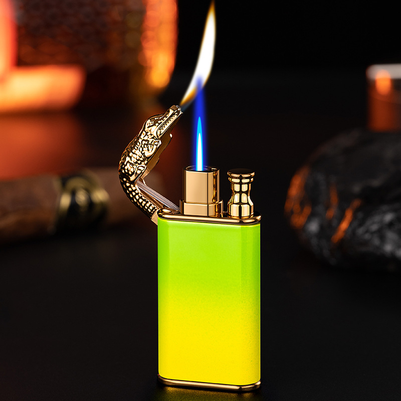 Magic Dual Flame Crocodile Lighter（Without Gas）