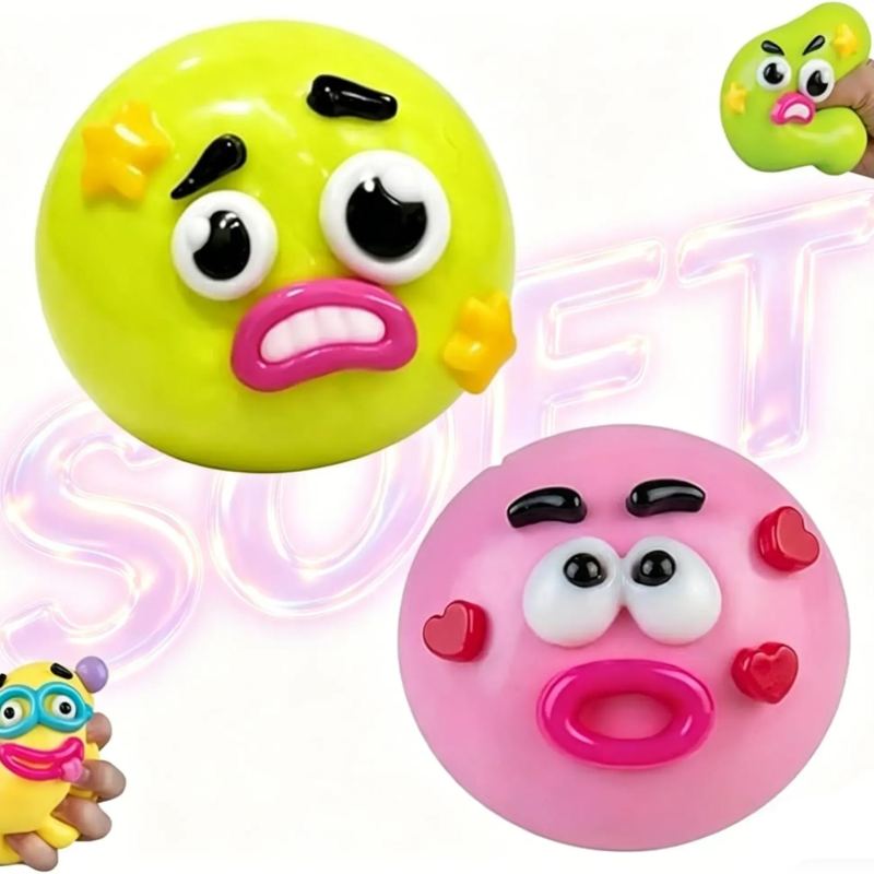 Squishy Cutie Toy Funny Face Curiosities Échange De Visage De Chien ...