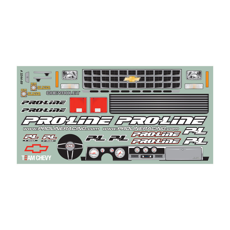 Pro-Line Racing 1/8 1980 Chevy Pick-up Clear Body: Monster Truck-PRO324800