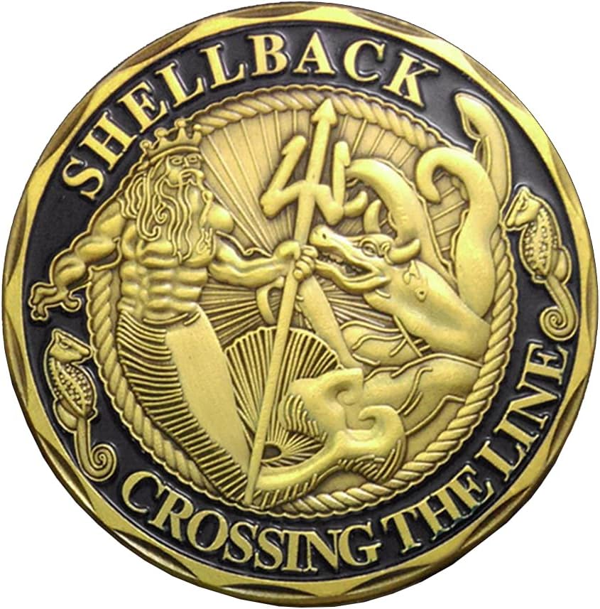 U.S. Navy Challenge Shellback Crossing The Line Sailor Coins