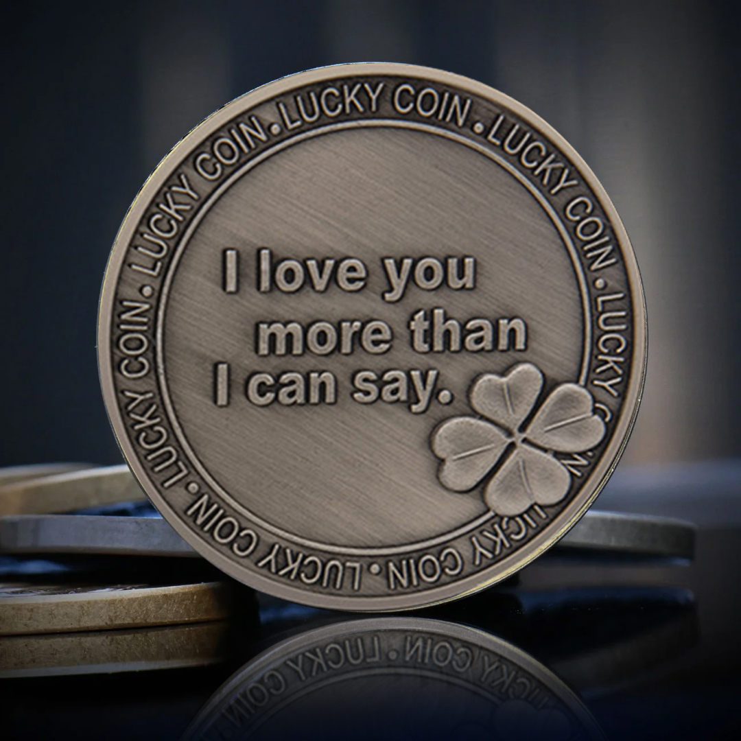 I Love You Lucky Challenge Coin