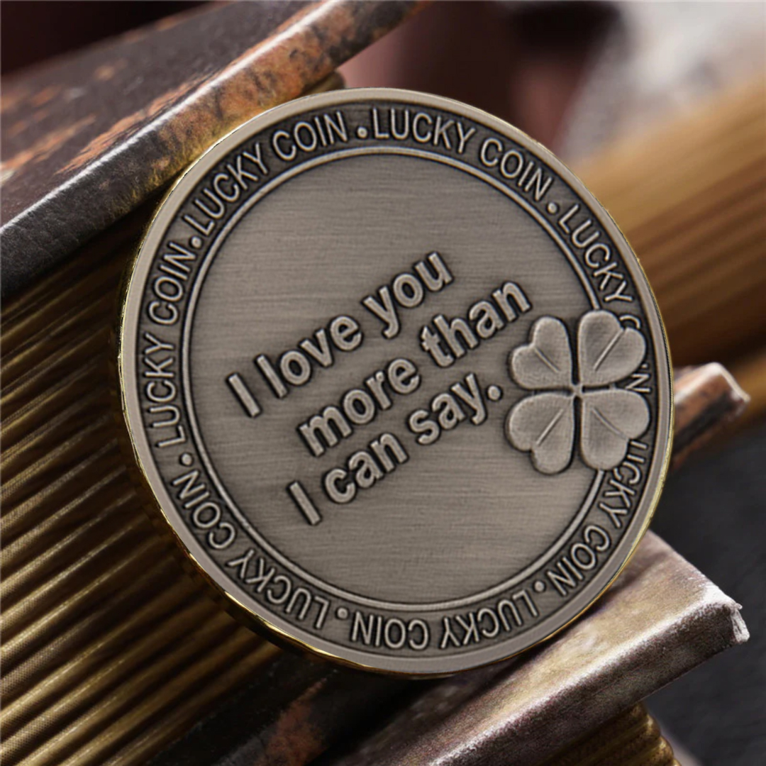 I Love You Lucky Challenge Coin