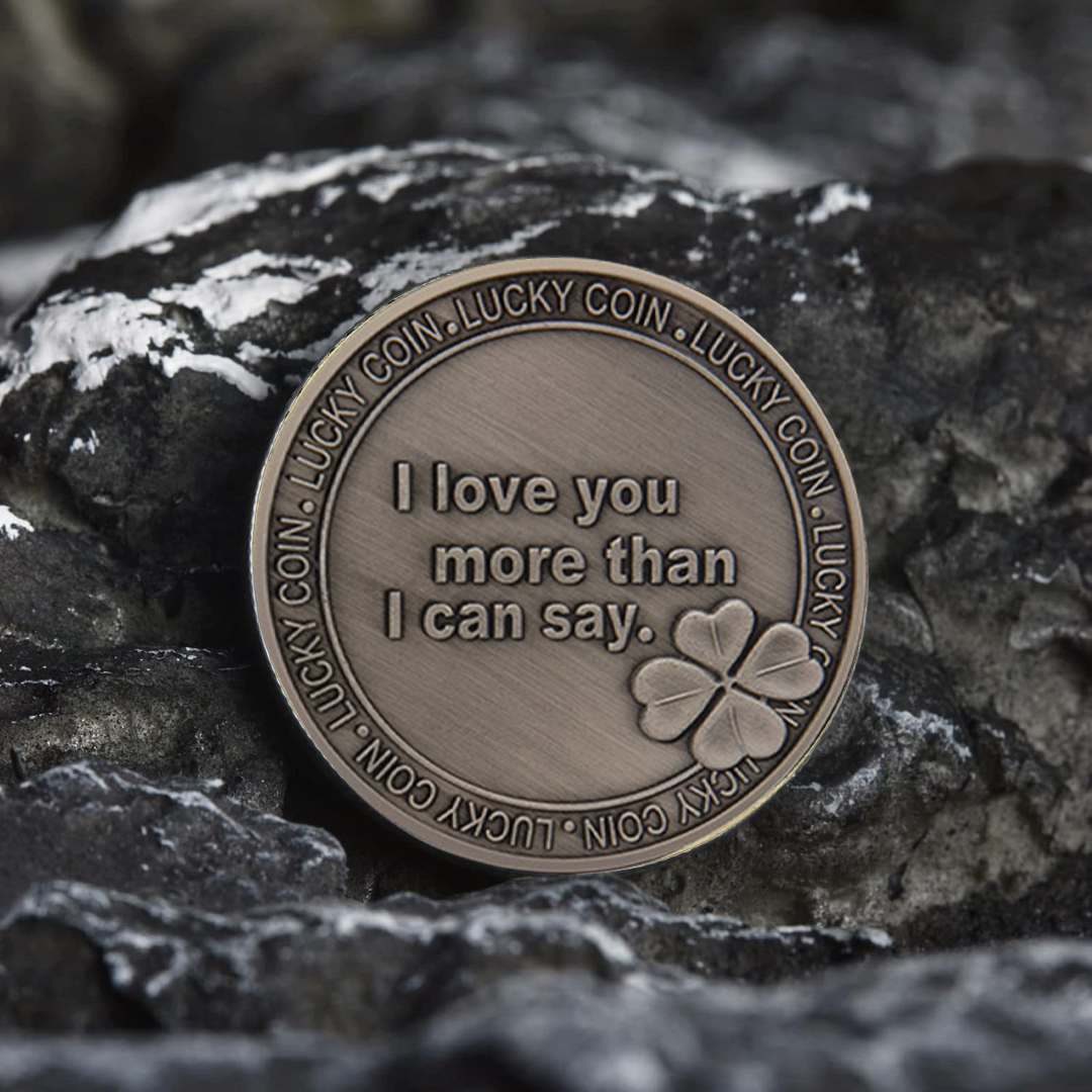 I Love You Lucky Challenge Coin