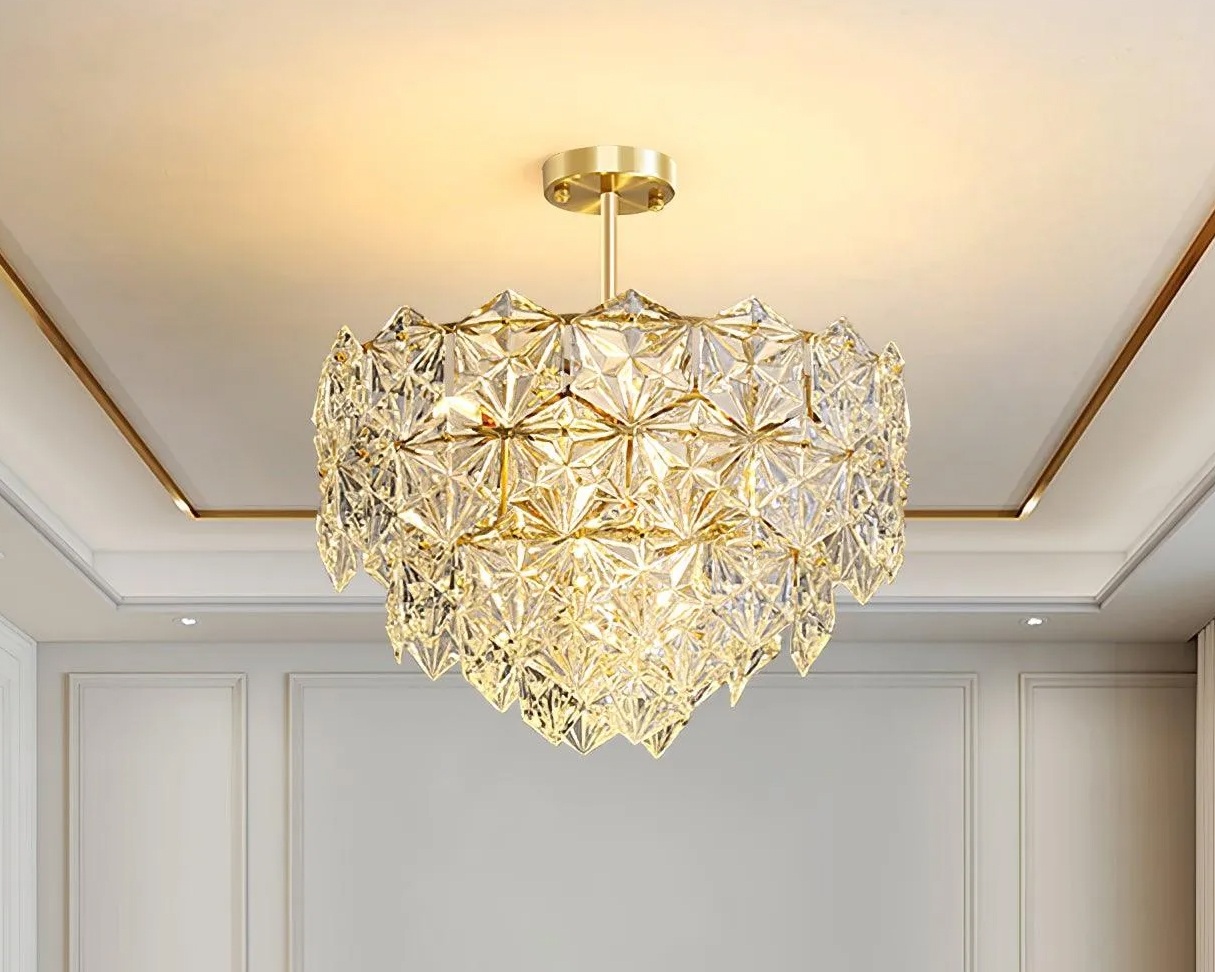 Snowflake Glass Chandelier