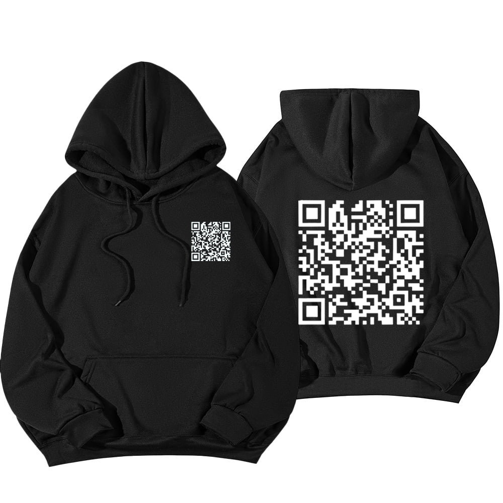 Funny FU QR Code Hoodie