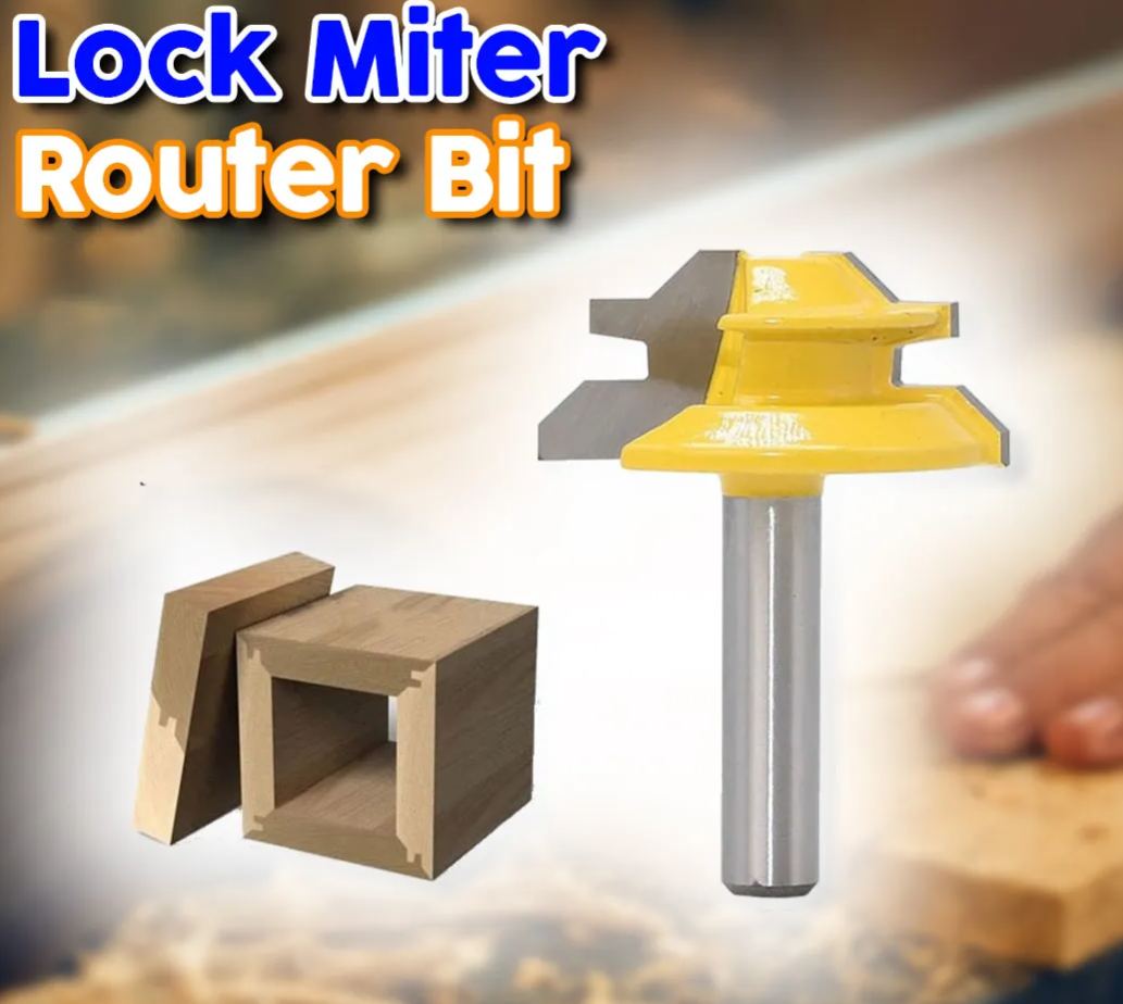 45 Degree Lock Miter Router Bit
