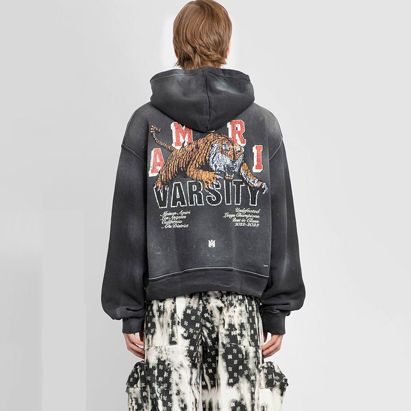AM vintage tiger varsity hoodie