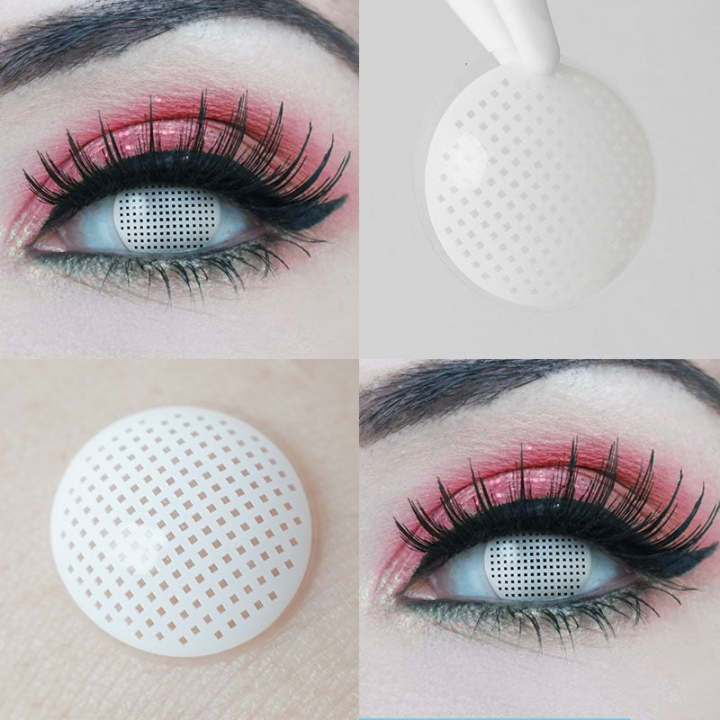 Eyeza White Mesh Colored Contacts | 1 Year