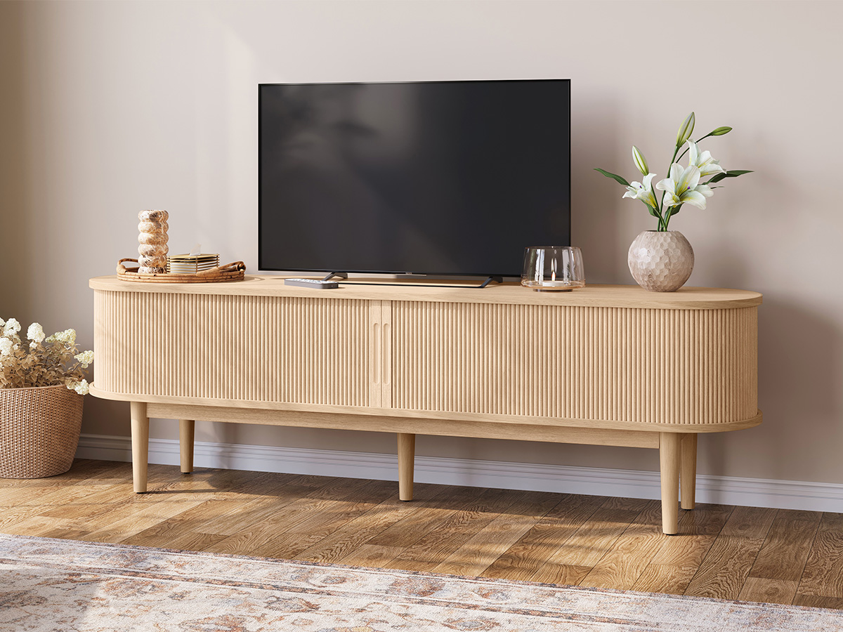 Fluted TV Stand for 65" TVs