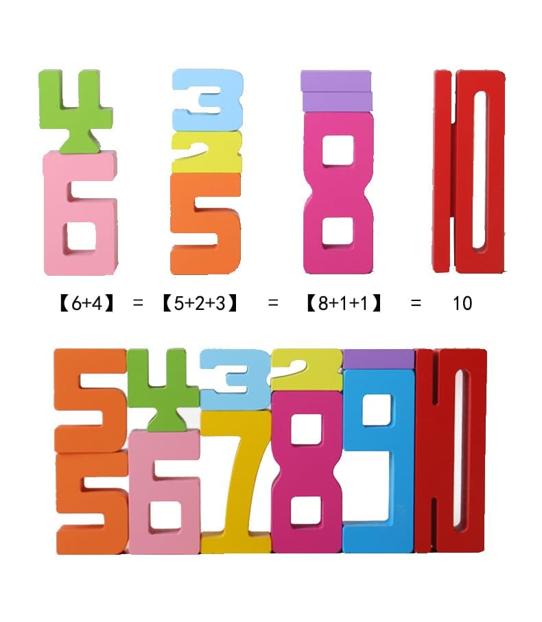 🥇Montessori-Inspired Wooden Number Building Blocks