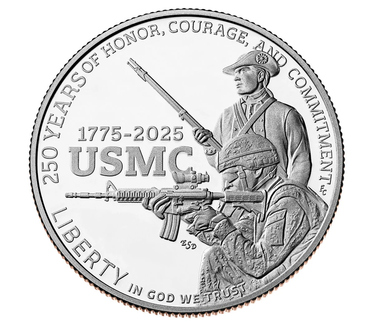 U.S. Marine Corps 250th anniversary coin