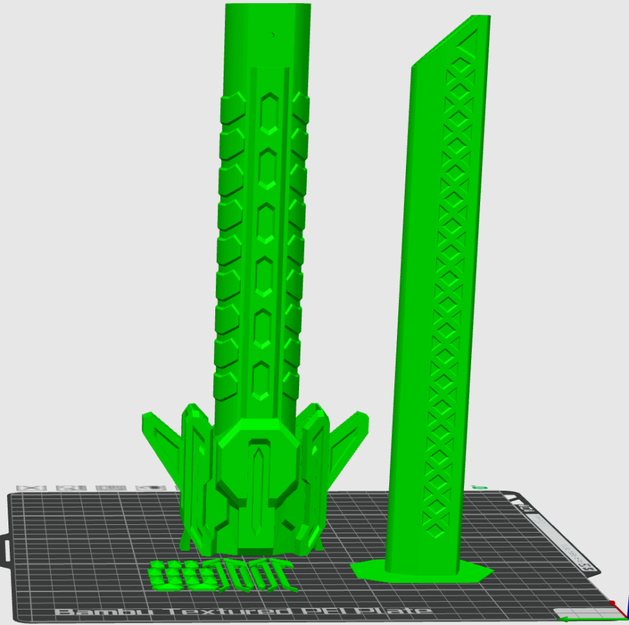 3D Printed Collapsible Sword with Adjustable Handle (Generation 2)