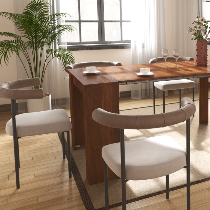 Space-Saving Extendable Dining Table for 2-12 People - Joysource ...