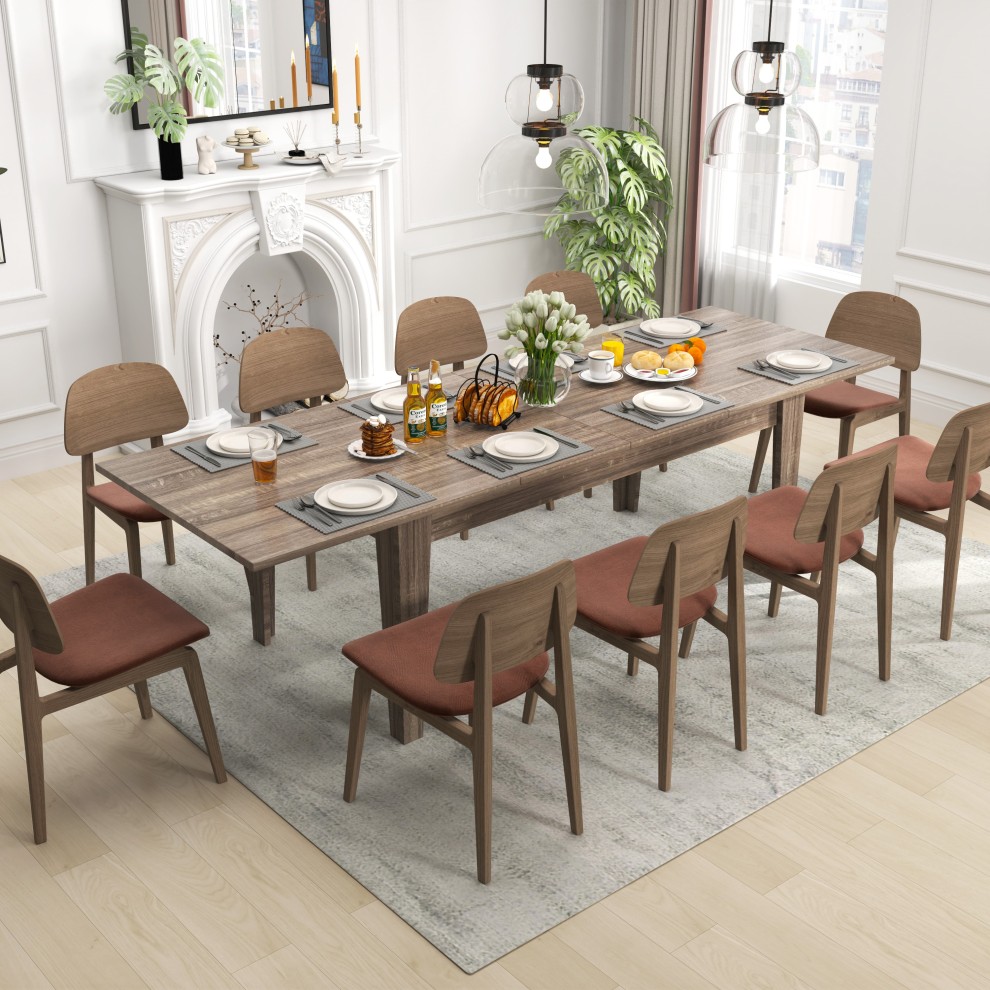 Rectangular Extendable Dining Table Seats 4 - 12, 71