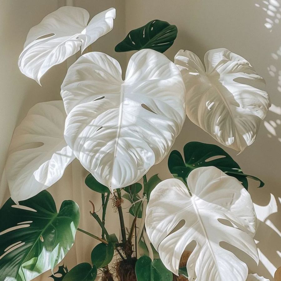 🤍 White Pearl Big Leaf Caladiums b'U – Pure Elegance for Your Garden