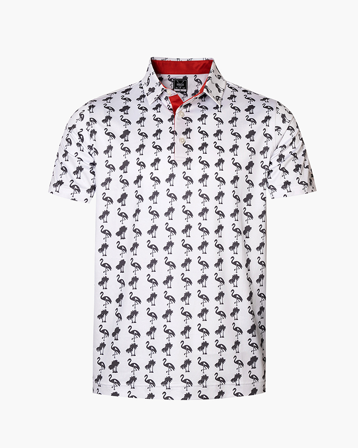 White Polo Shirt - Classy Mingo Golf Polo - Deolax