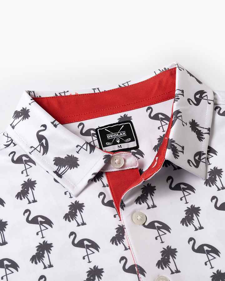 White Polo Shirt - Classy Mingo Golf Polo - Deolax