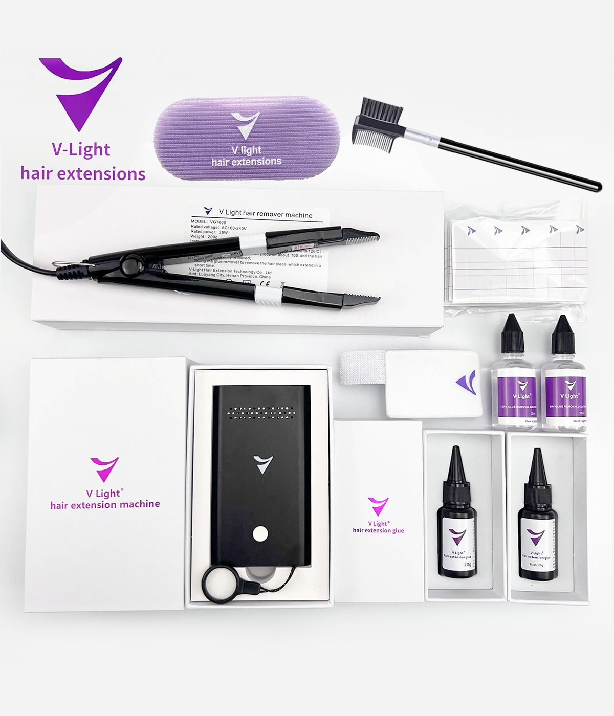 V-LIGHT Hair Extension Machine Kit | Invisible Hair Extension