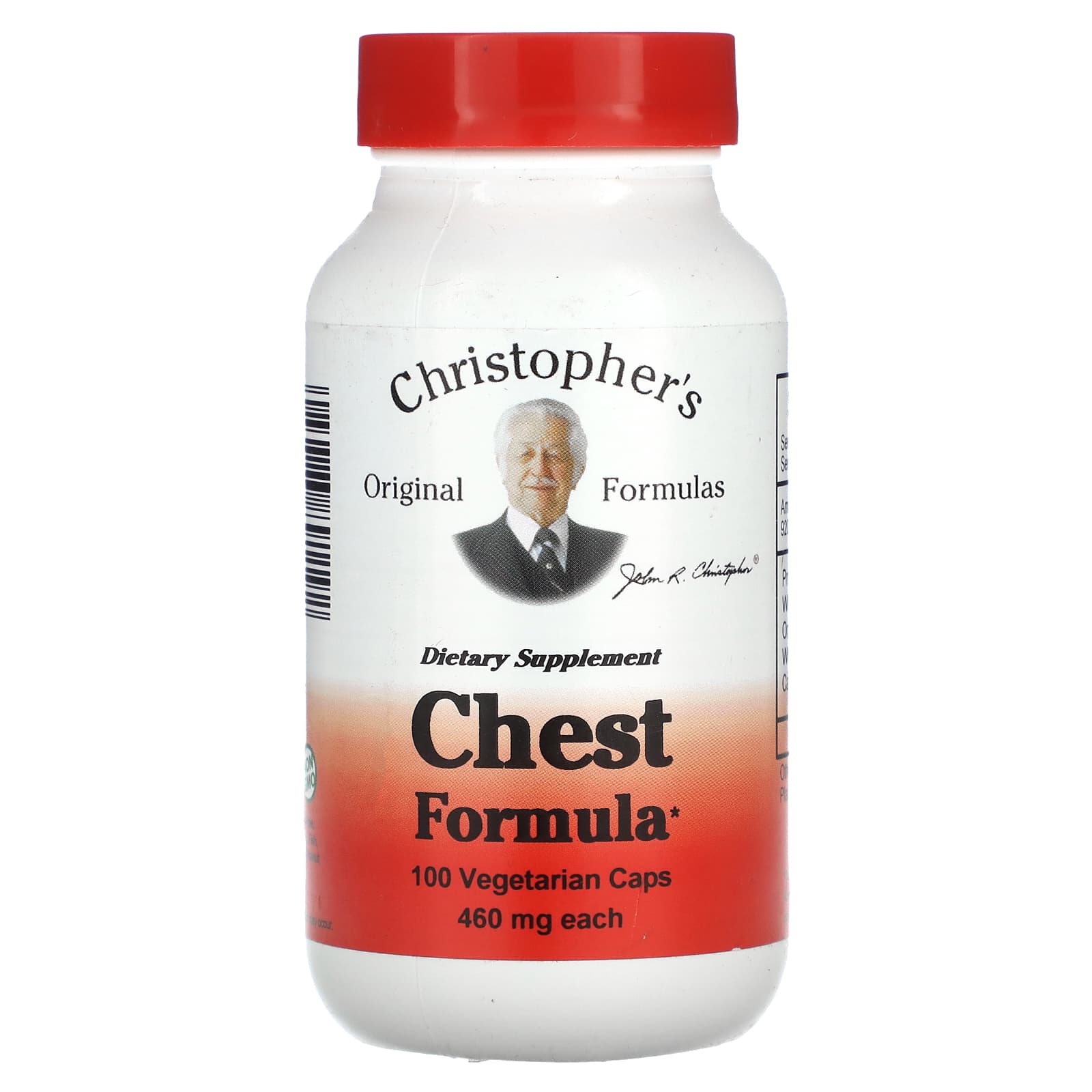 Christophers Original Formulas, Chest Formula, 460 Mg, 100 Vegetarian Caps