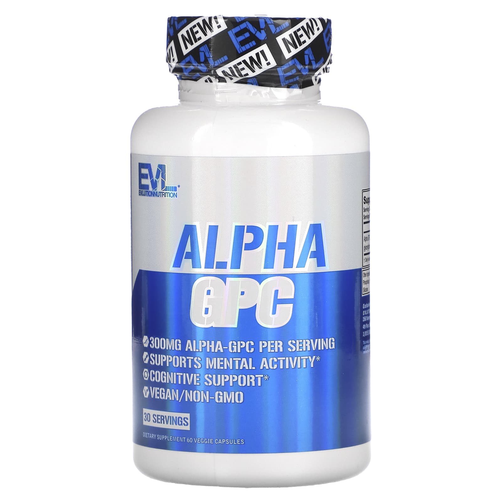 Evlution Nutrition, Alpha Gpc, 60 Veggie Capsules
