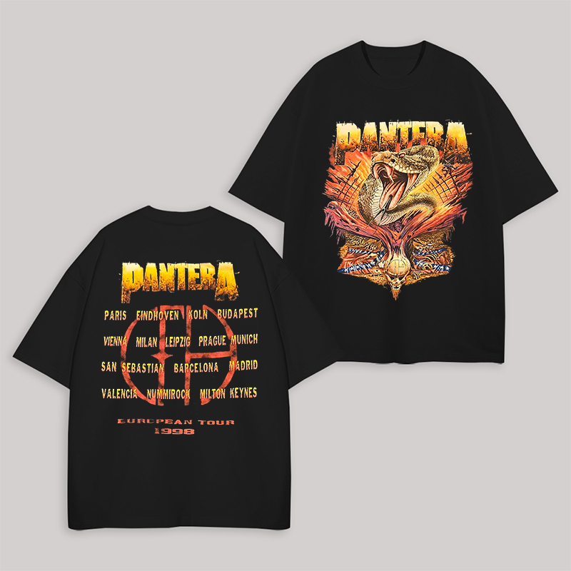 Pantera Printed Unisex Oversized T-Shirt