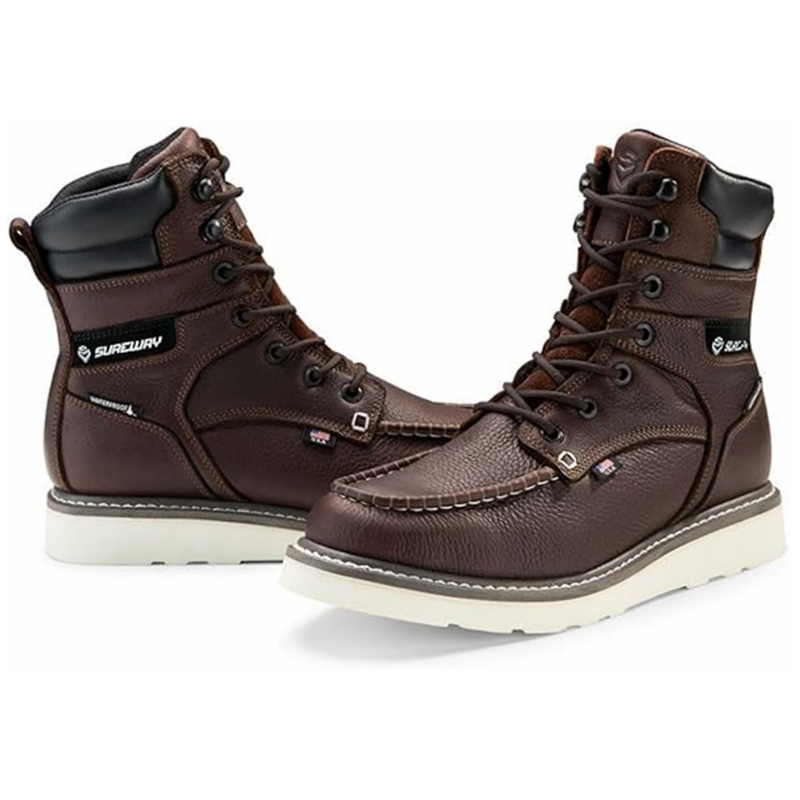 Moc Toe Work Boots-Sureway Comfort work Boots for men – Sureway