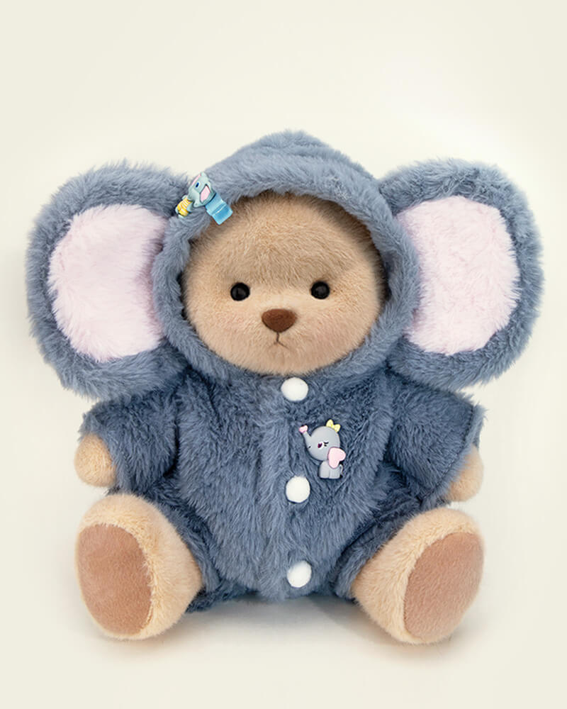 Fluffy Little Elephant |Handmade Jointed Teddy Bear Gift-Getahug