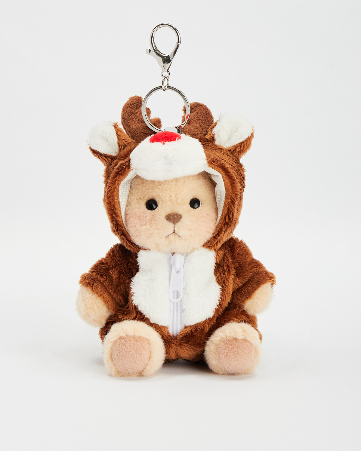 Getahug Brown Reindeer Mini Bear | 5.9 Inches Stuffed Animal Bag Charm