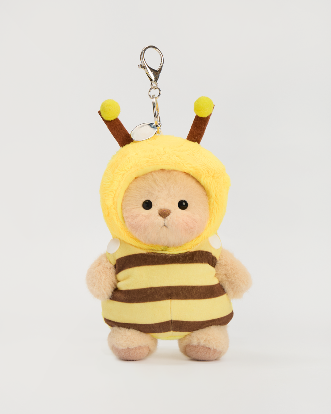 Getahug 5.9 Inches Honey Bee Brown Mini Bear Bag Charm Keychains Gift