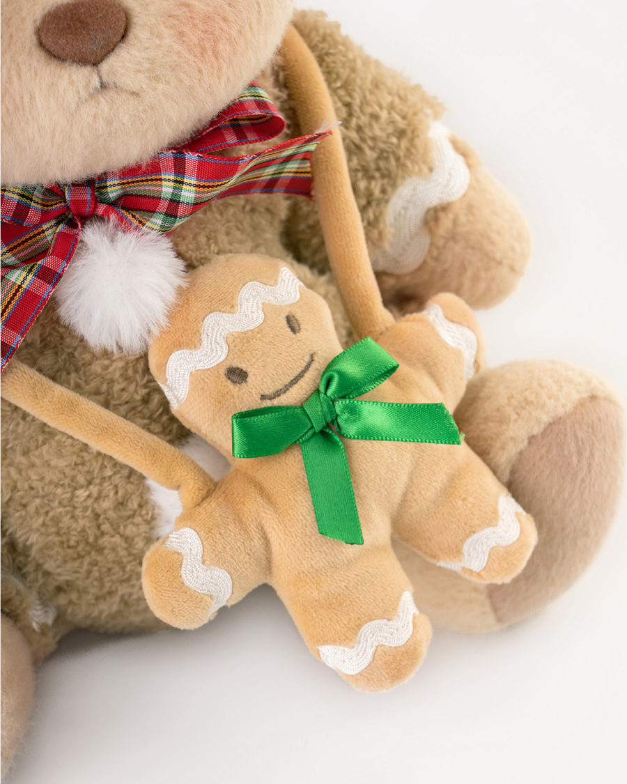 Getahug Christmas Gingerbread Man Bear | Handmade Jointed Teddy Bear G