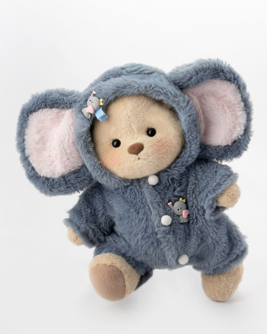 Fluffy Little Elephant |Handmade Jointed Teddy Bear Gift-Getahug