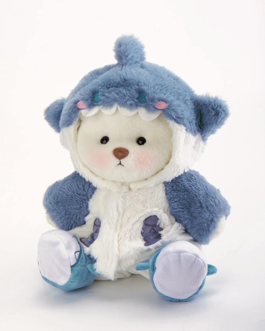 Fluffy Shark Bear | Handmade Jointed Teddy Bear Gift-Getahug