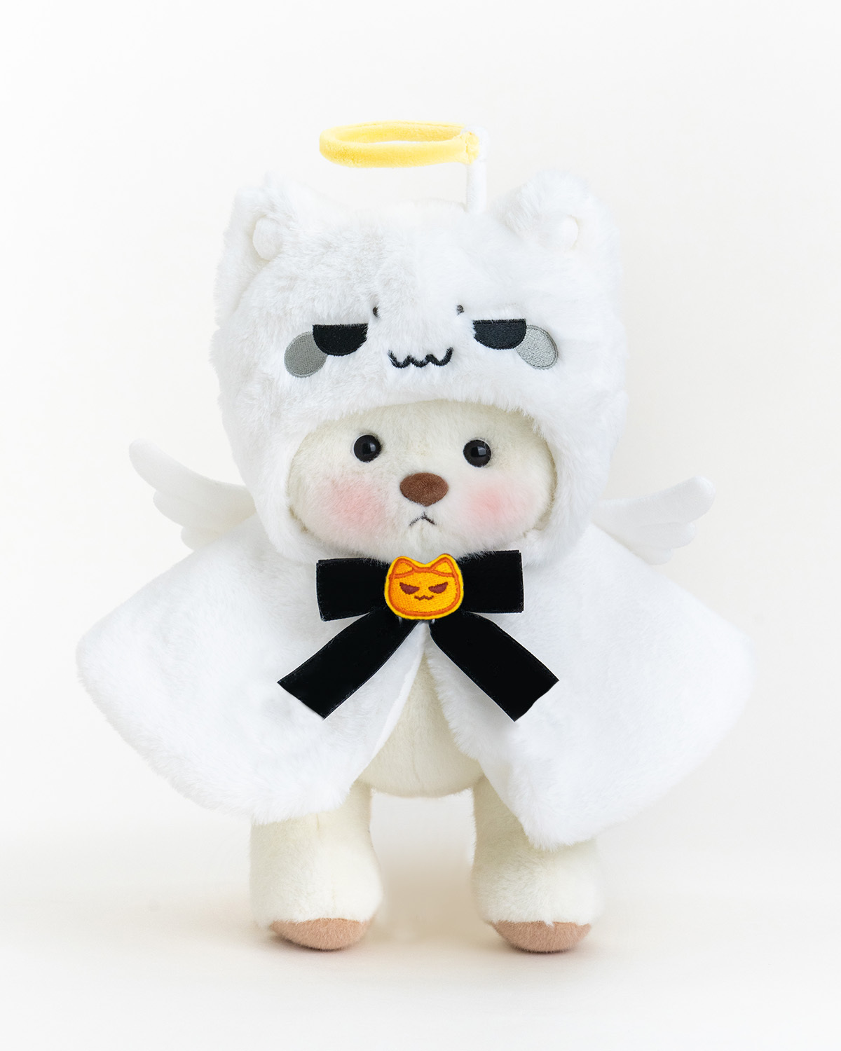 Getahug Halloween Ghost Cape White Teddy Bear | Handmade Jointed Toy G