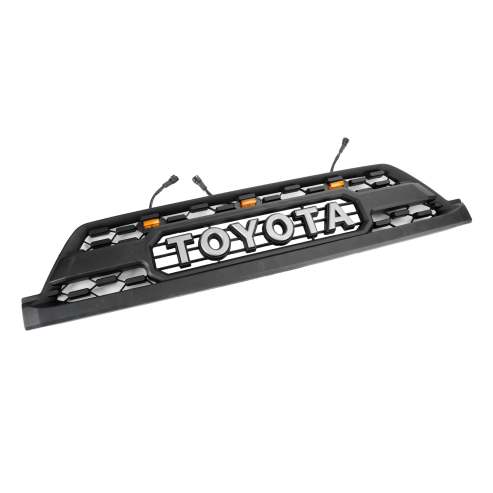 Front Grille For 2003-2005 Toyota 4Runner Grill Matte Black W/ Light ...