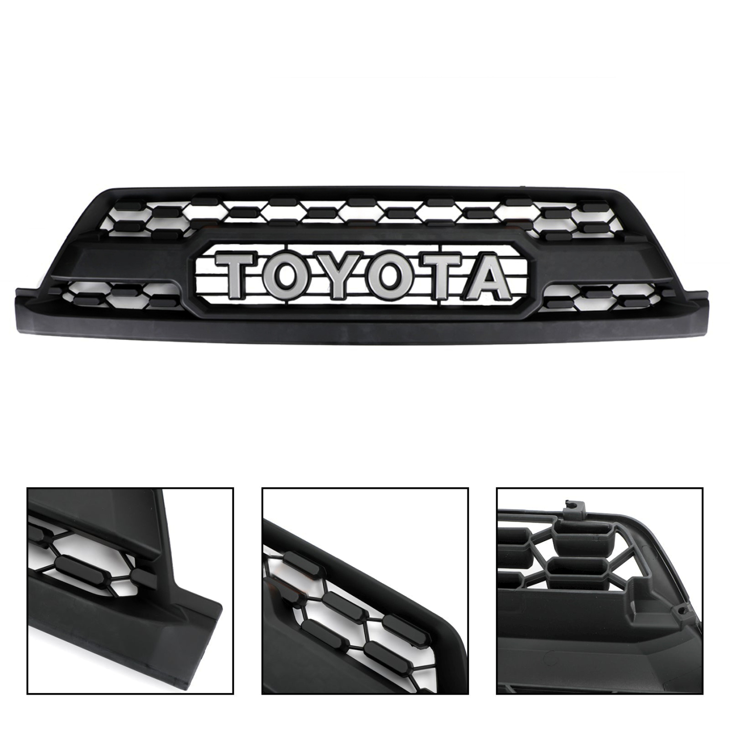 Front Grille For Toyota 4Runner 2003-2005 Grill W/ Letters Matte Black ...
