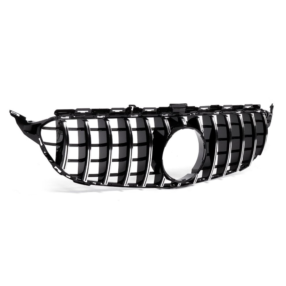 For Mercedes Benz W205 C-Class 2015-2018 Grill GT R Style Front Grille ...