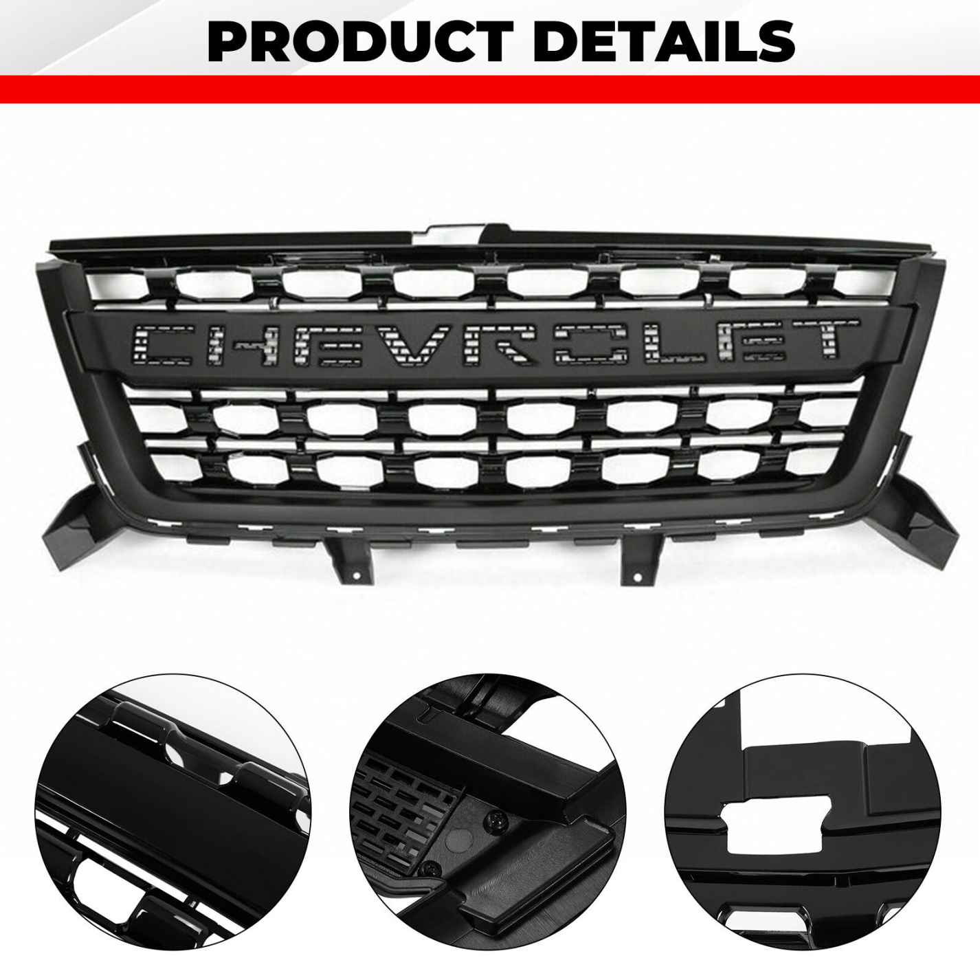 Front Grille For 2015-2020 Chevrolet Colorado Z71 WT LT Grill w/Letter ...