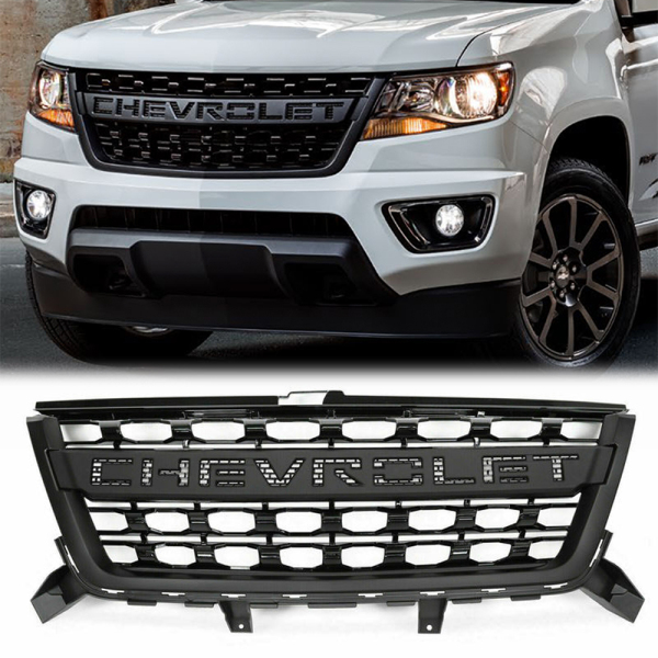 Front Grille For 2015-2020 Chevrolet Colorado Z71 WT LT Grill w/Letter ...