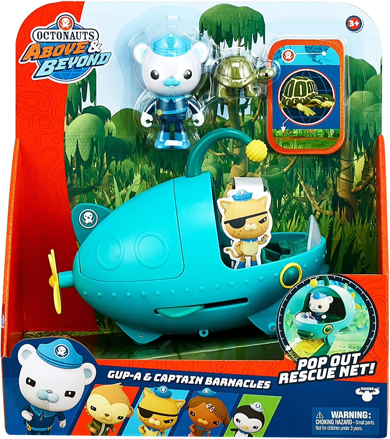 Octonauts Above & Beyond Gup-A & Captain Barnacles Deluxe Toy Vehicle ...