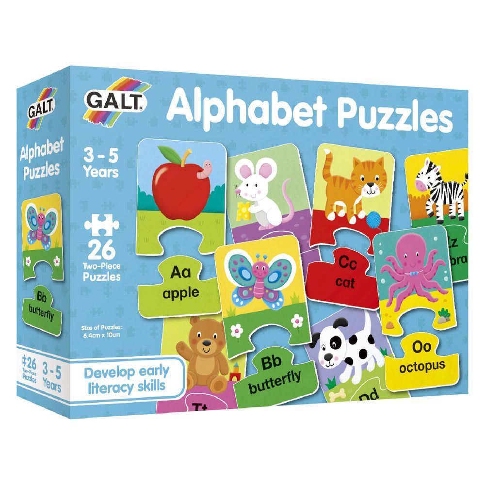 Galt Toys - Alphabet Learning Puzzle - 26 x 2 Pieces | 365 Games UK