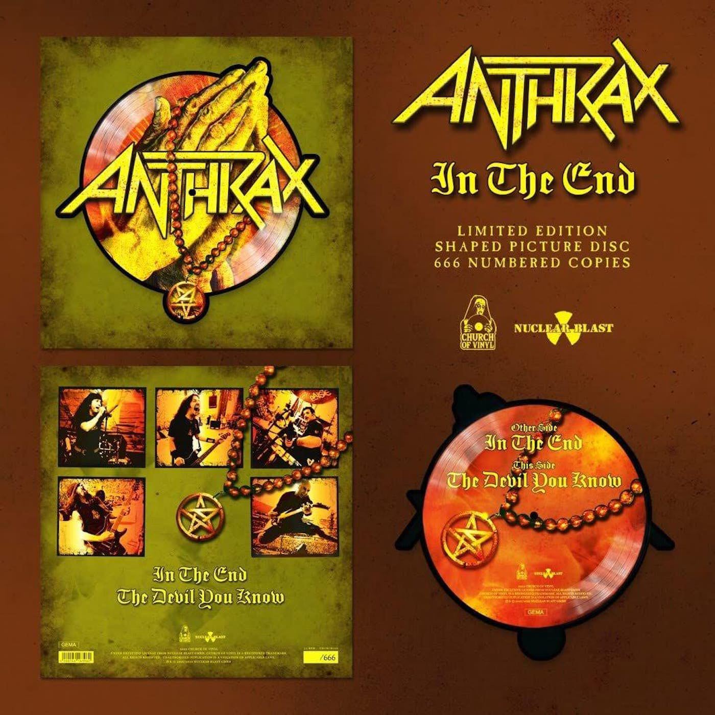 Anthrax - In The End Picture Disc Vinyl | 365 Games UK