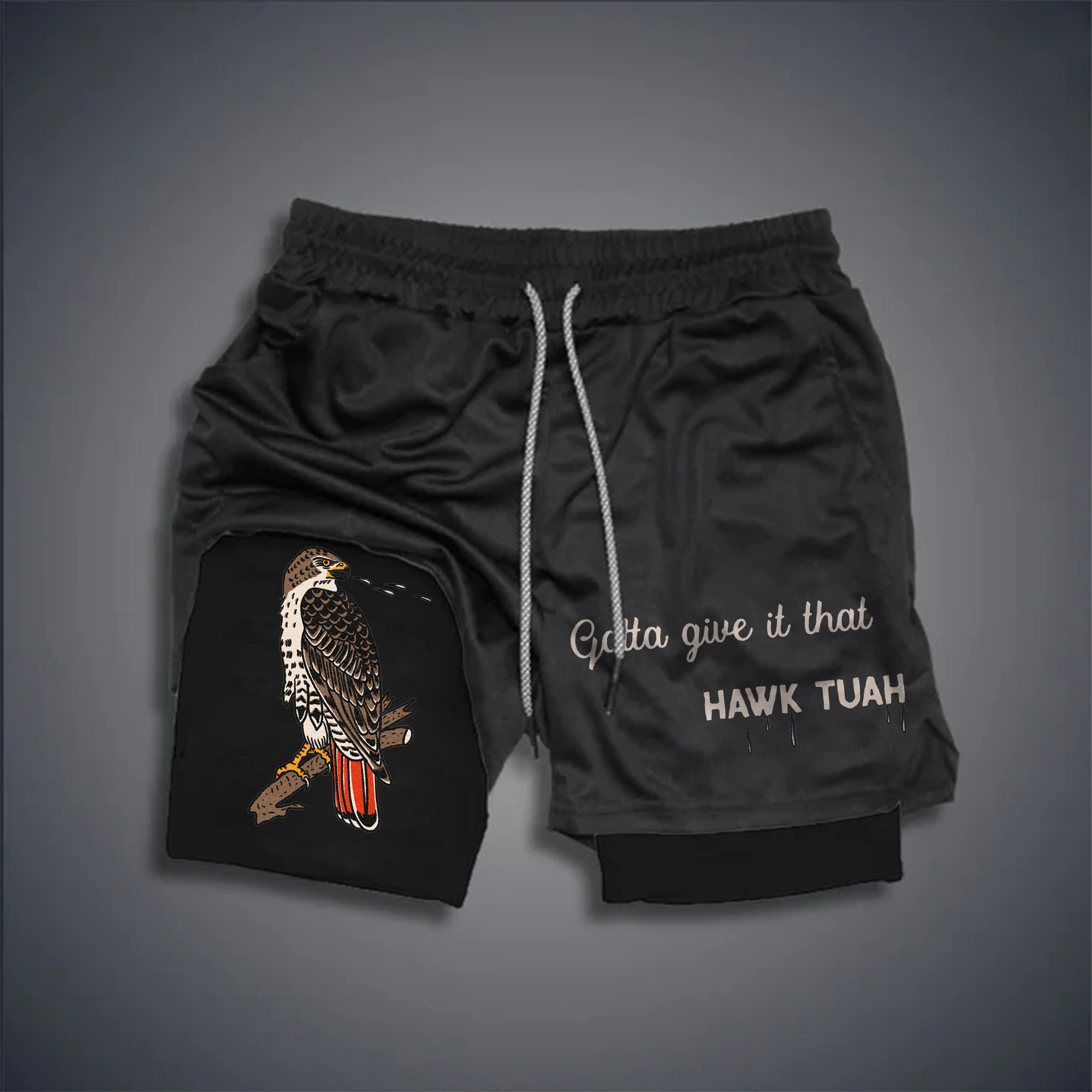 Gotta Give It That Hawk Tuah Printed Men's Shorts