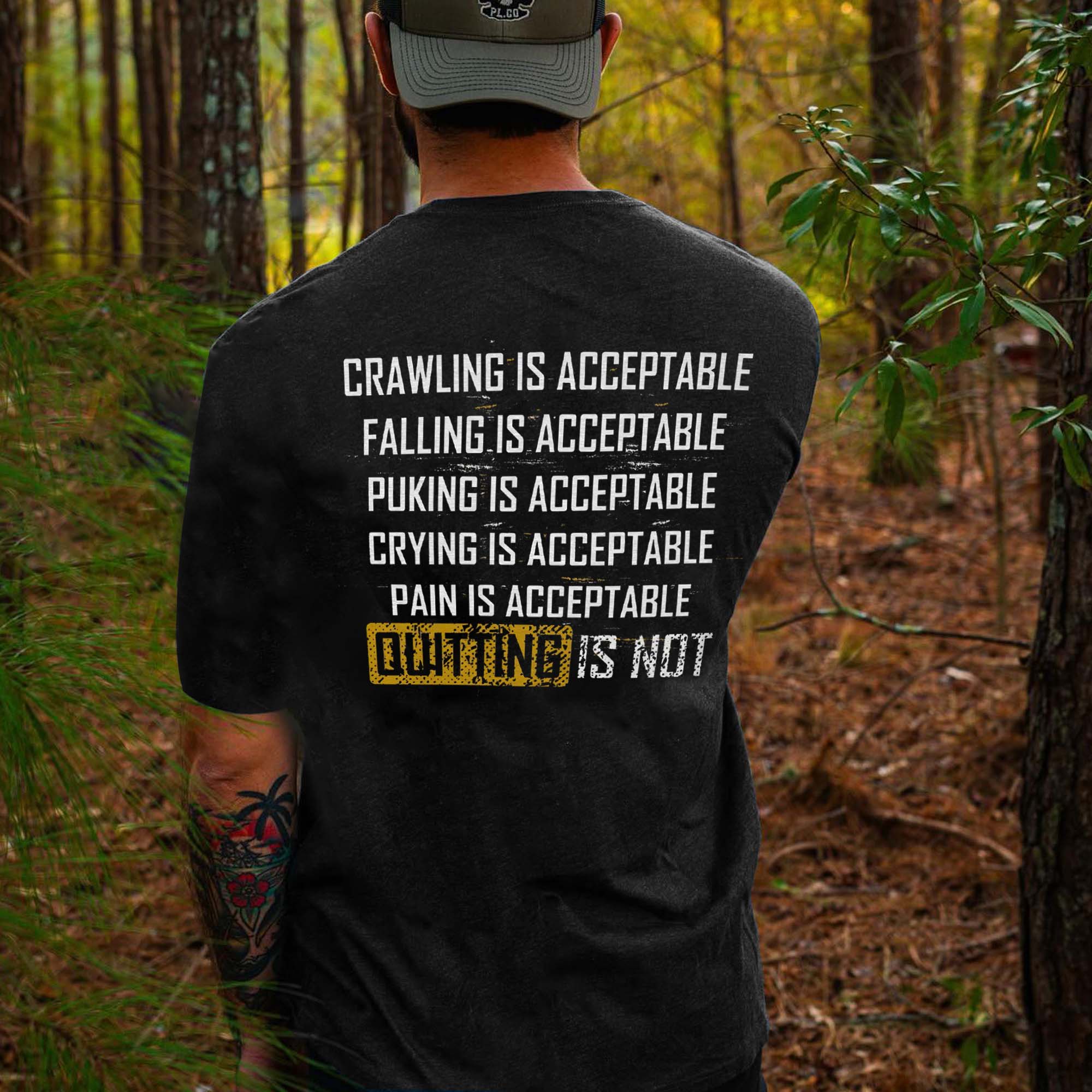 Crawling Is Acceptable Printed Men's T-shirt