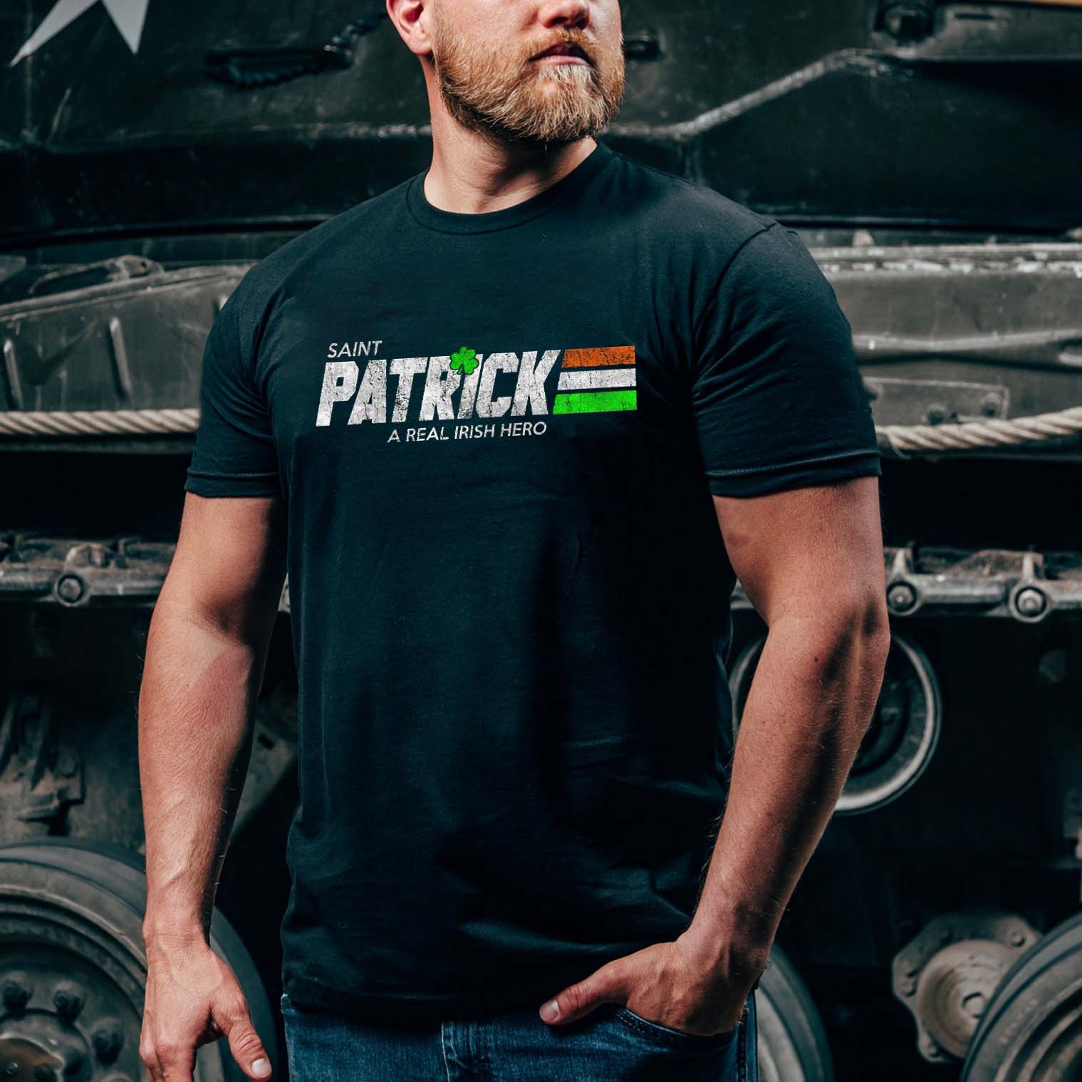 Saint Patrick A Real Irish Hero Printed Men's T-shirt