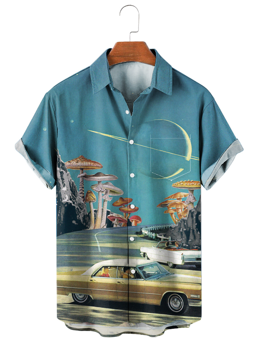Men's Shirts Fantasy Print Costume Button-Down Shirts