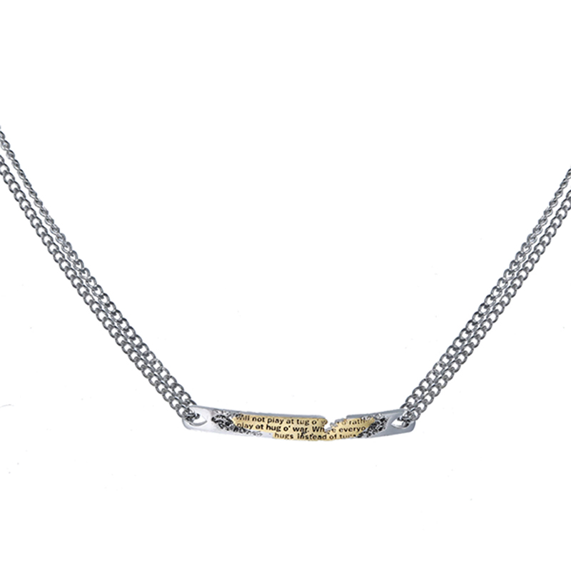 CHRONOS RELIC | Dual Verse Tag Chain Necklace